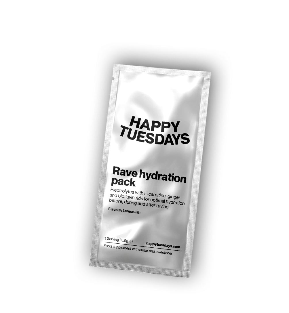 Happy Tuesdays | Rave hydration packs